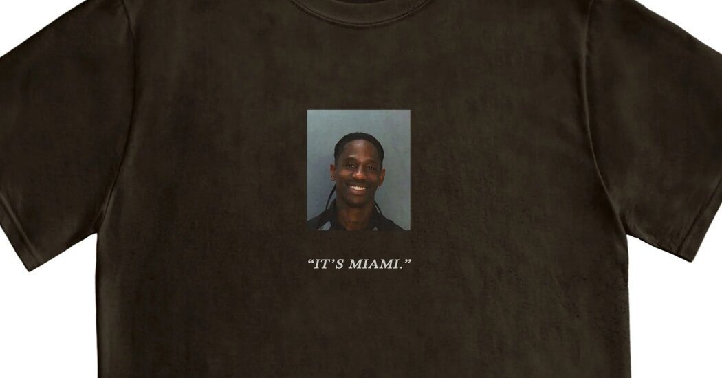 Travis Scott Sells Mugshot T-shirts After Miami Arrest | DailyRapFacts