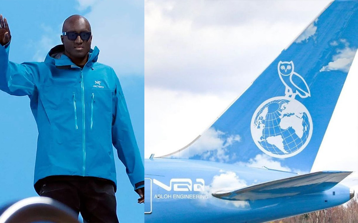 Virgil Abloh designed Drake’s Air Drake jet | DailyRapFacts
